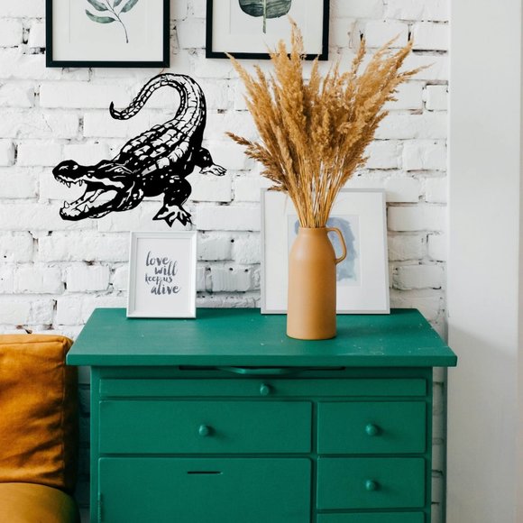 Florida Metal Works | Wall Decor | Metal Wall Hanging Alligator Decor 2 ...